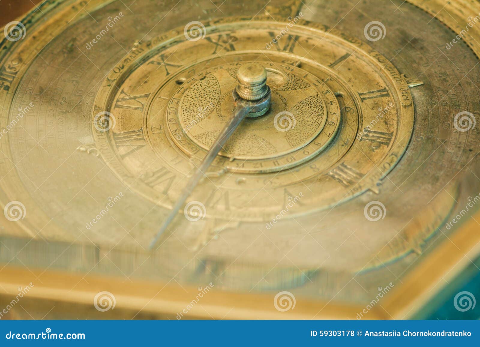 Ancient clock stock photo. Image of macro, instrument - 59303178