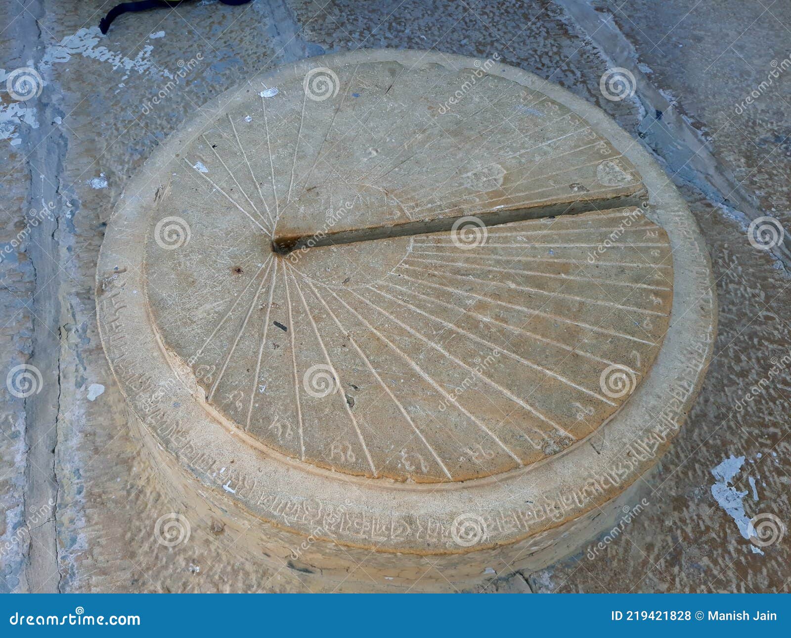 Ancient Clock Jaiselmer India Time Stock Photo - Image of india, time ...