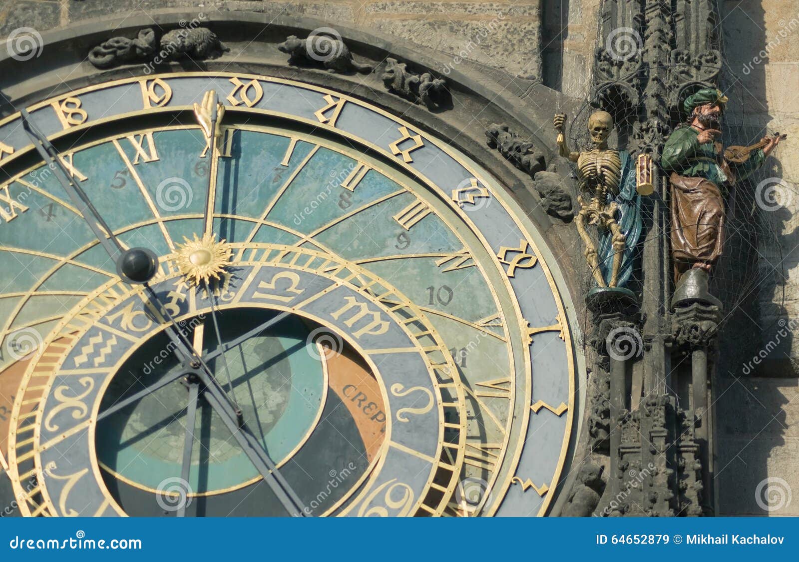 Ancient clock. stock image. Image of style, outdoors - 64652879