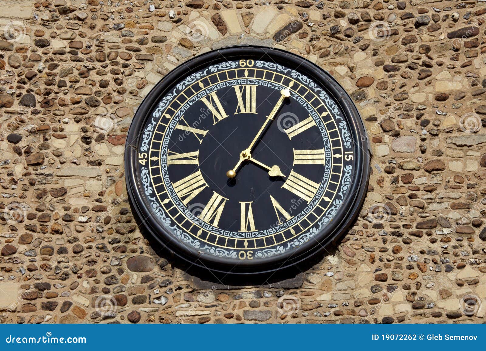 Ancient clock tower stock photo. Image of black, tower - 19072262