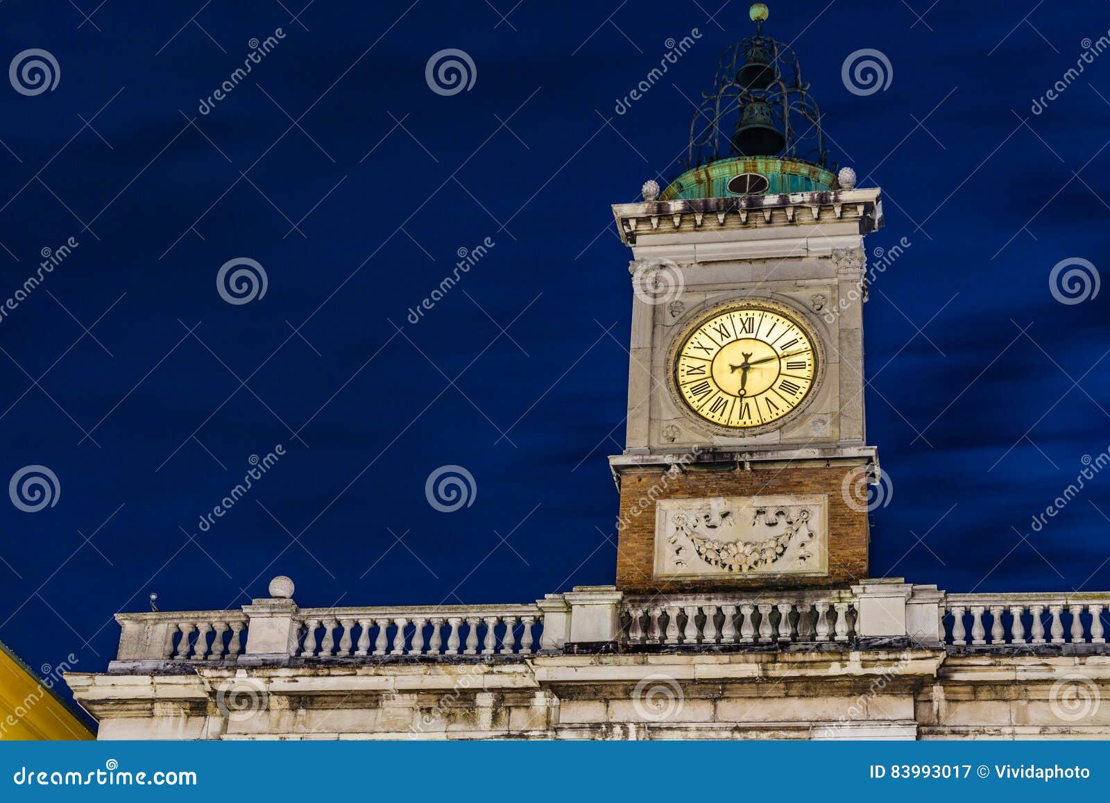 Ancient clock tower stock image. Image of romans, travel - 83993017