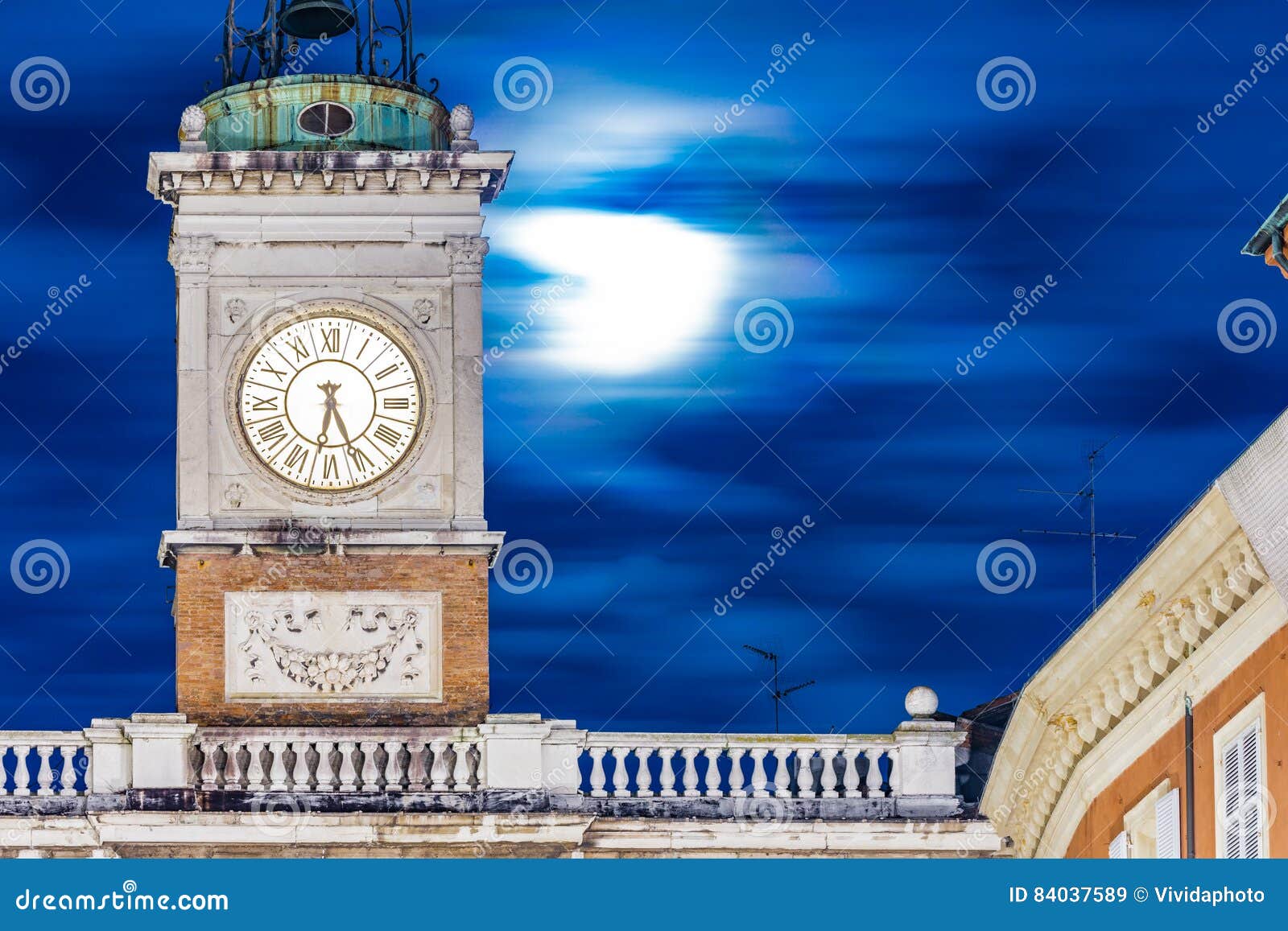Ancient clock tower stock image. Image of building, architecture - 84037589