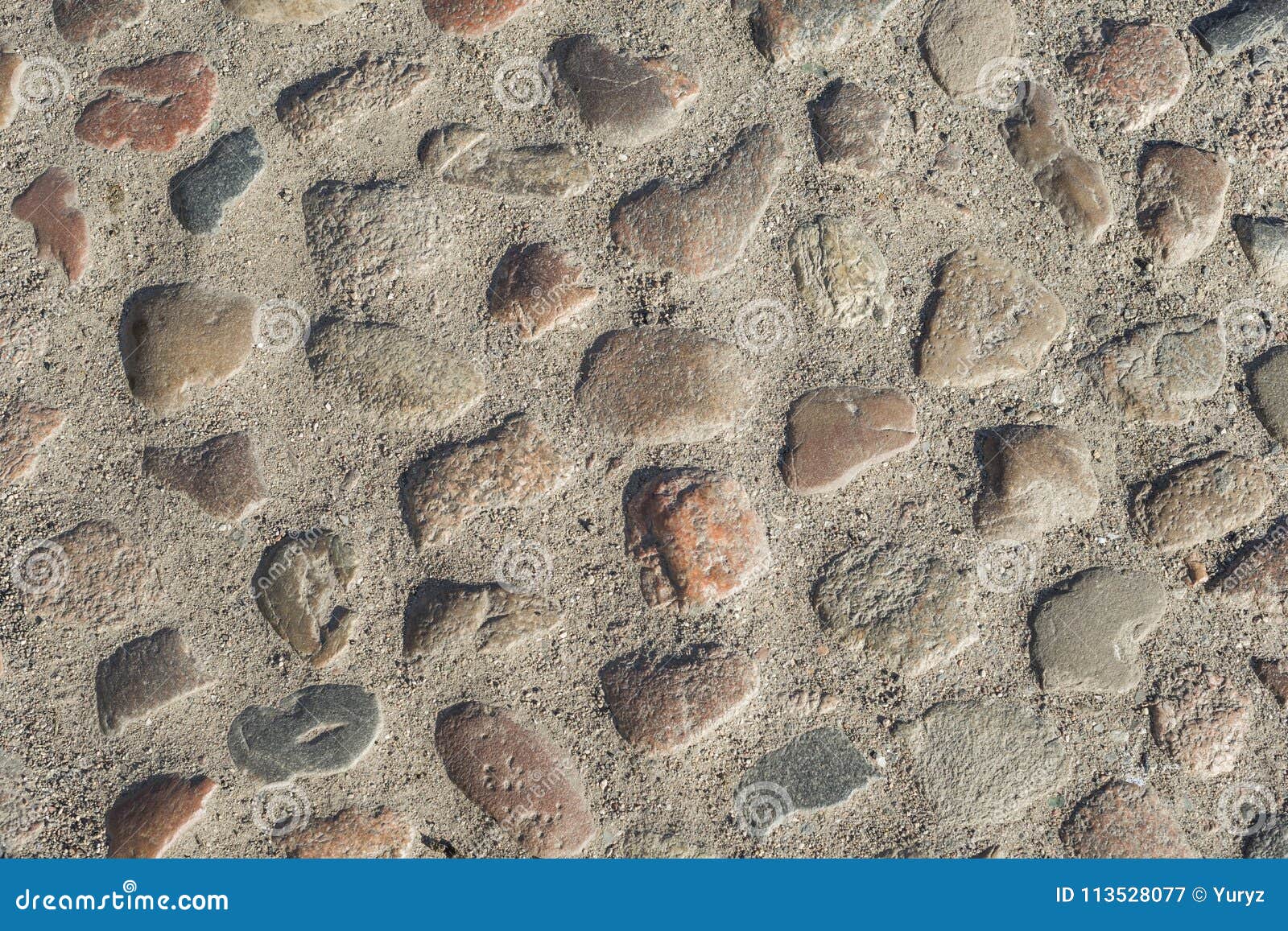 Ancient Cobblestone Background Stock Image - Image of detail, sunny ...