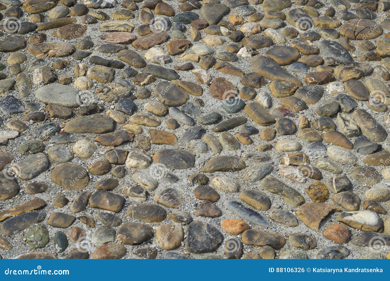 Ancient Cobblestone on the Italian Street Stock Photo - Image of design ...