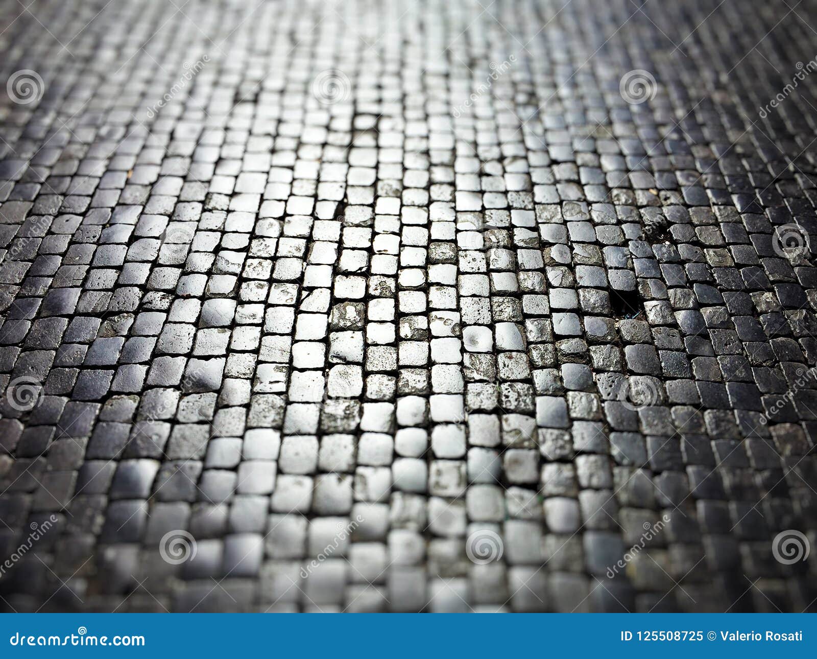 Ancient Cobblestone Pavement in Rome Stock Image - Image of paved ...