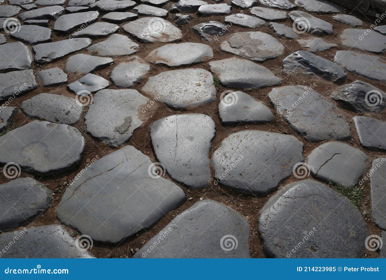 Ancient Cobblestones in Rome - Italy Editorial Image - Image of street ...