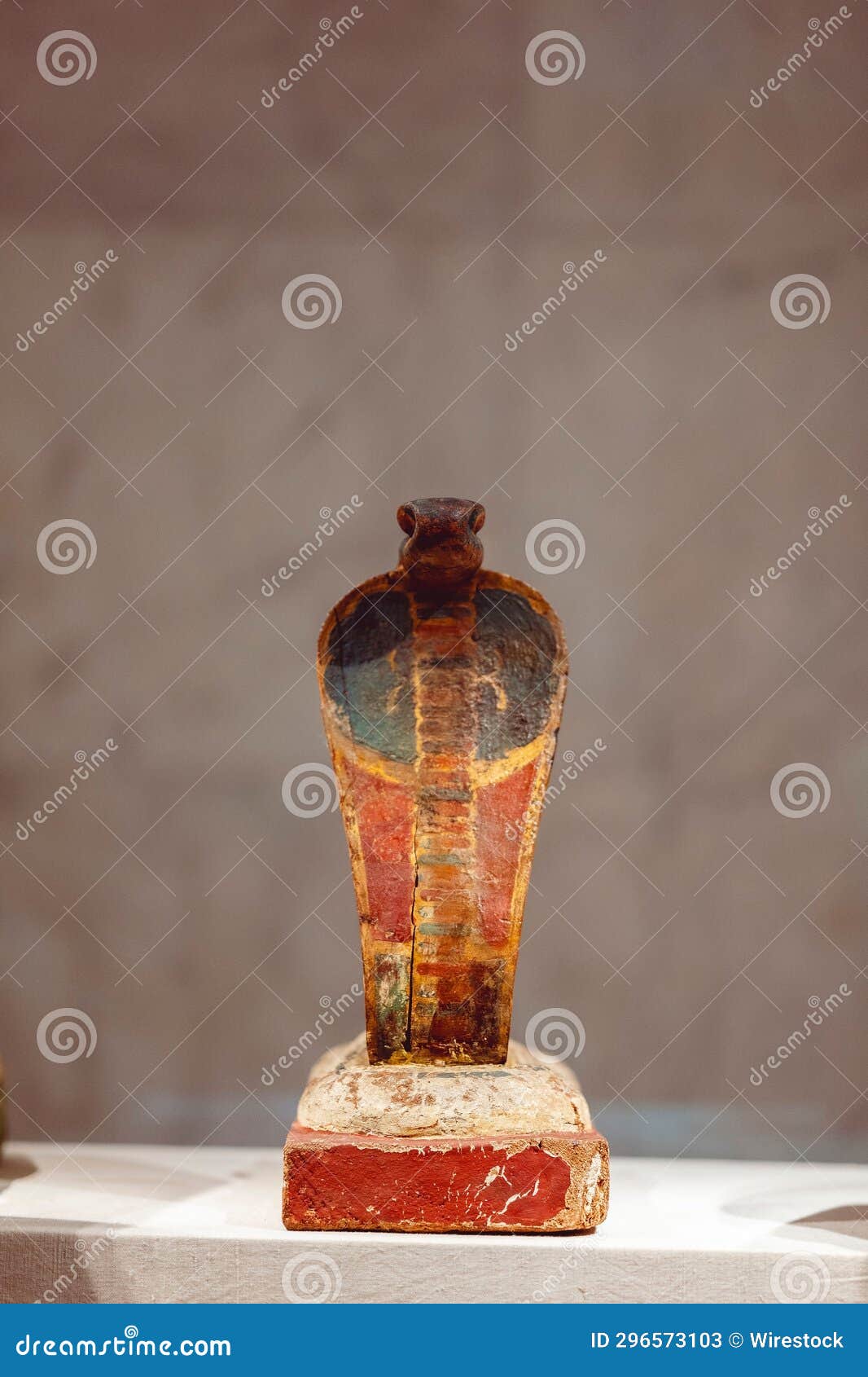 Ancient Cobra-shaped Wadjet Statue in a Museum in Cairo, Egypt ...