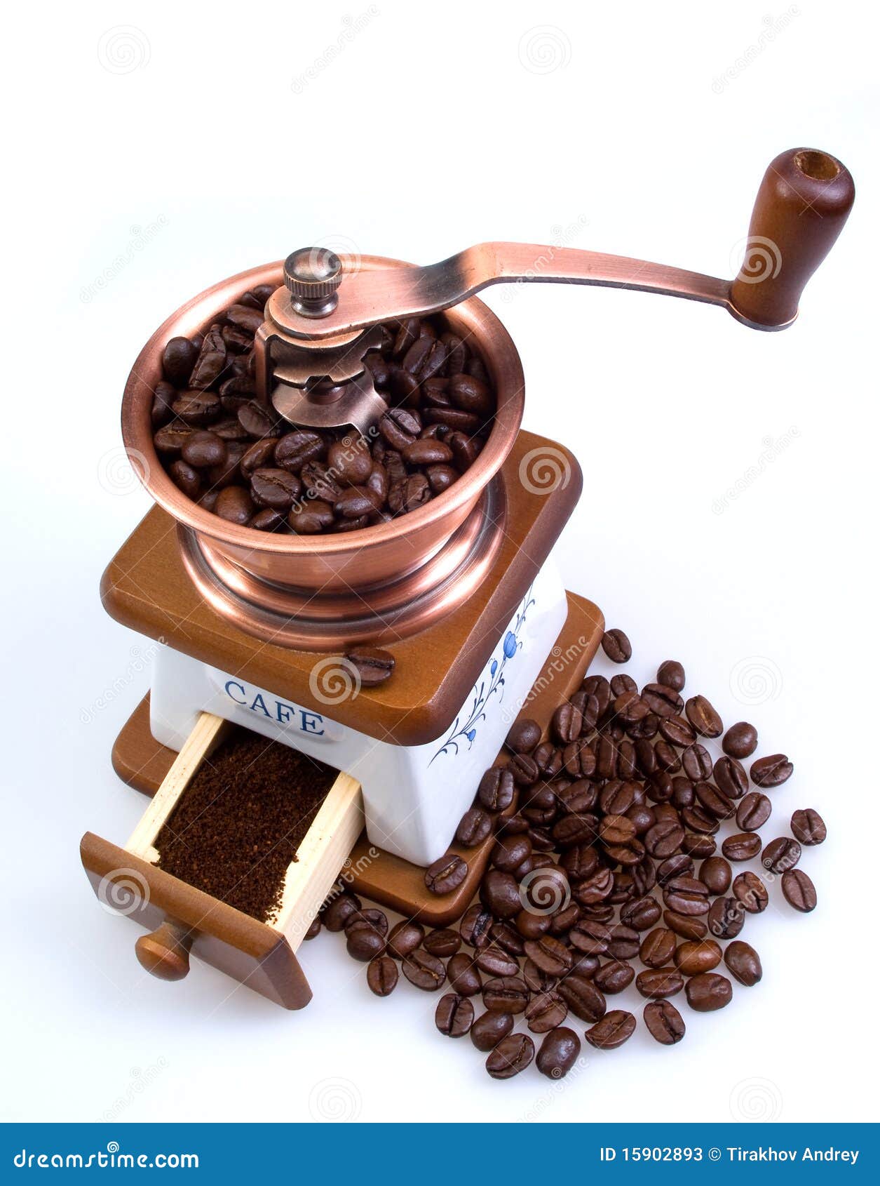 Ancient coffee grinder stock image. Image of cafe, mocha - 15902893