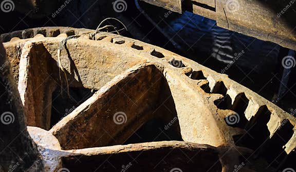 Ancient cogs in a mill stock image. Image of technology - 118702303