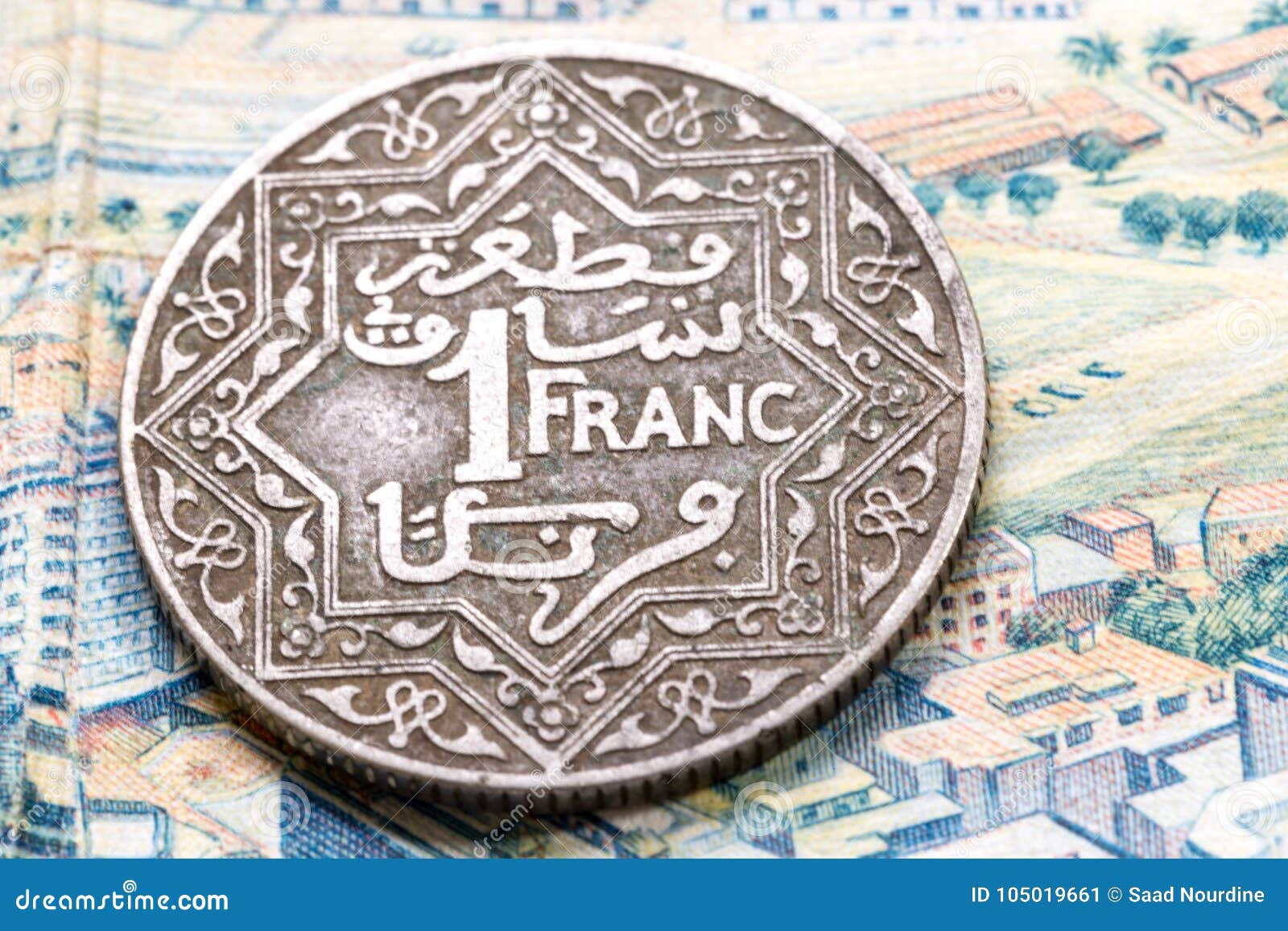 Ancient Banknotes of the Kingdom of Morocco Stock Image - Image of note ...