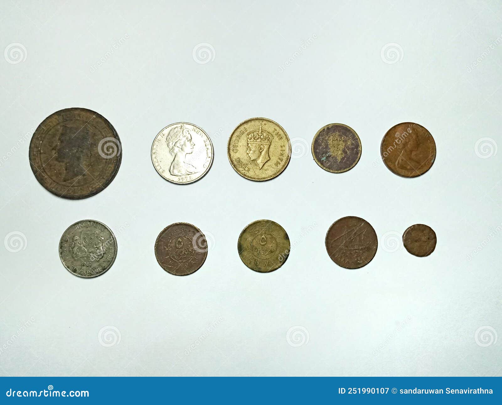 Ancient coins stock image. Image of historycal, collection - 251990107