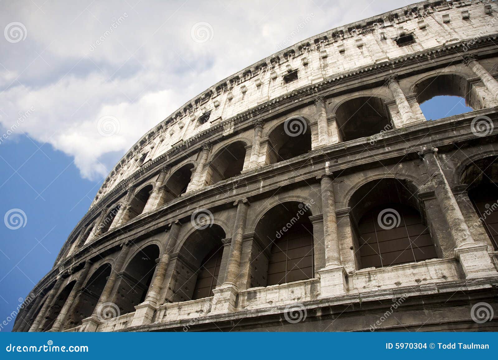 The Ancient Coleseum of Rome Italy Stock Photo - Image of exterior ...