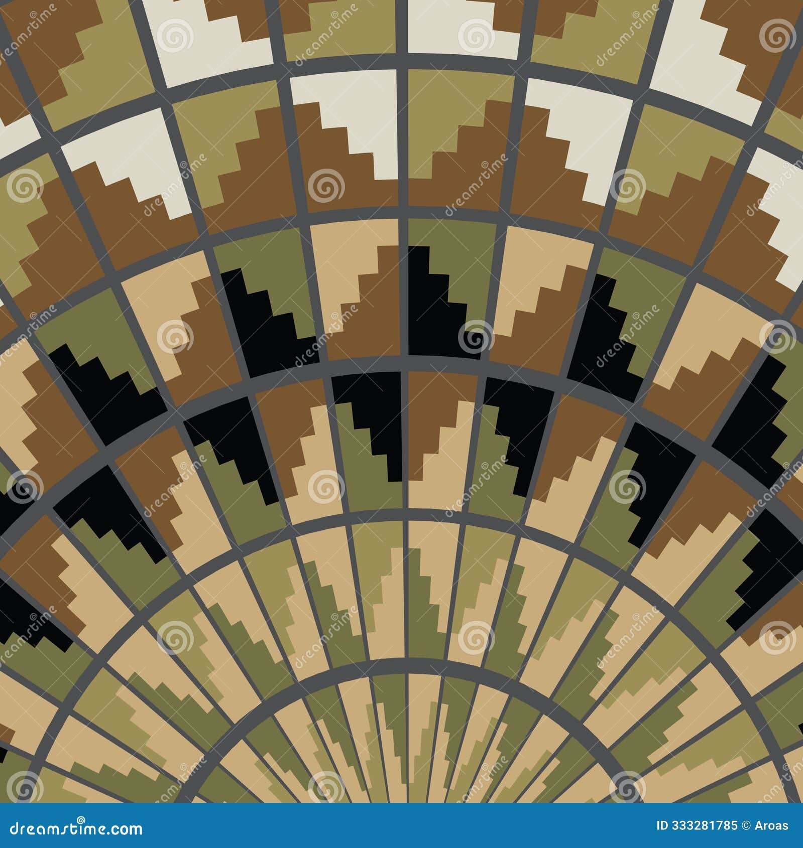 Ancient Colorful Shape Background Illustration Stock Illustration ...