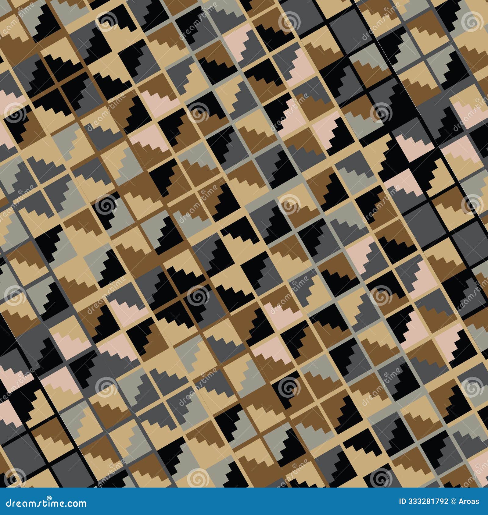 Ancient Colorful Shape Background Illustration Stock Illustration ...