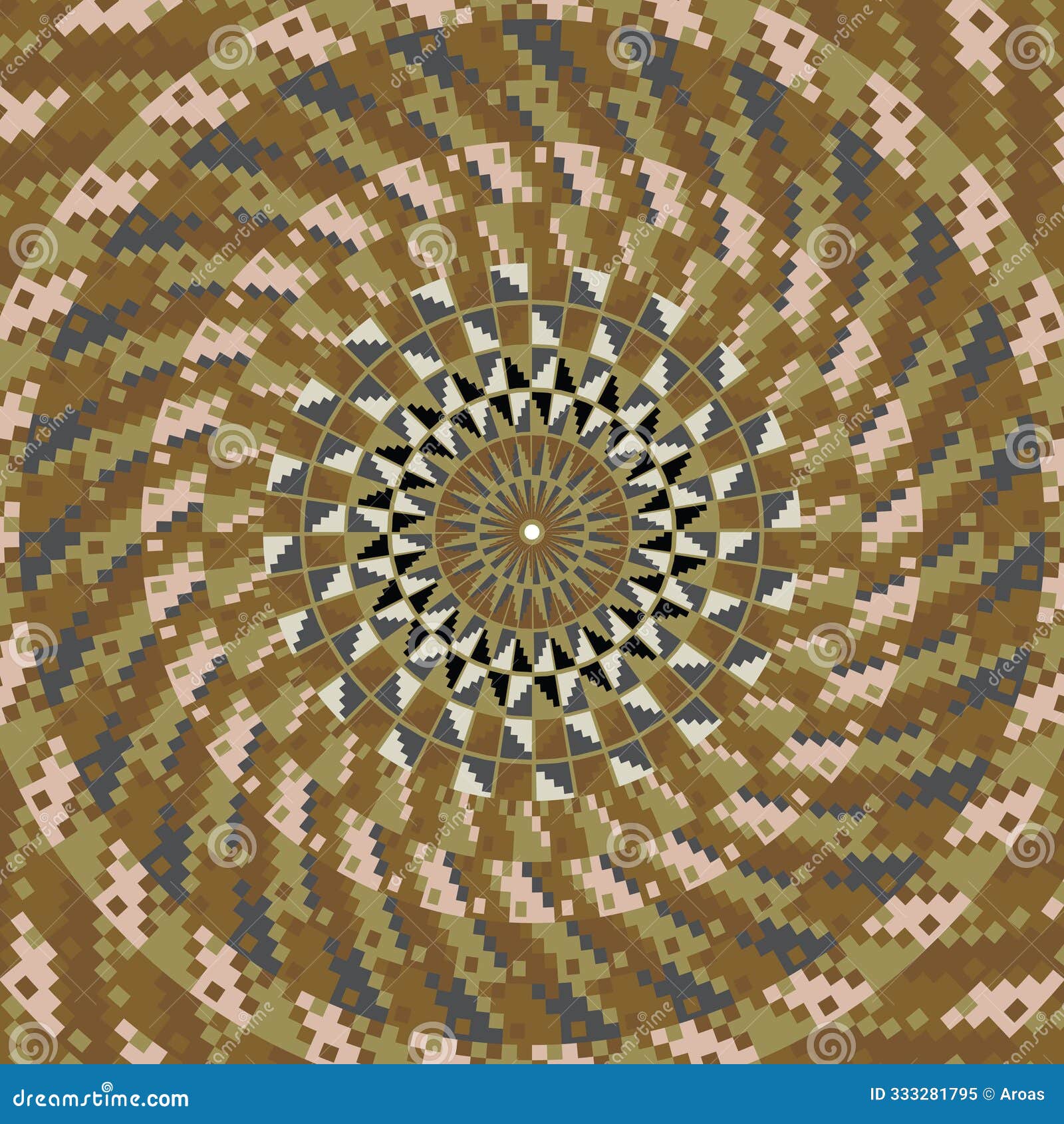 Ancient Colorful Shape Background Illustration Stock Illustration ...