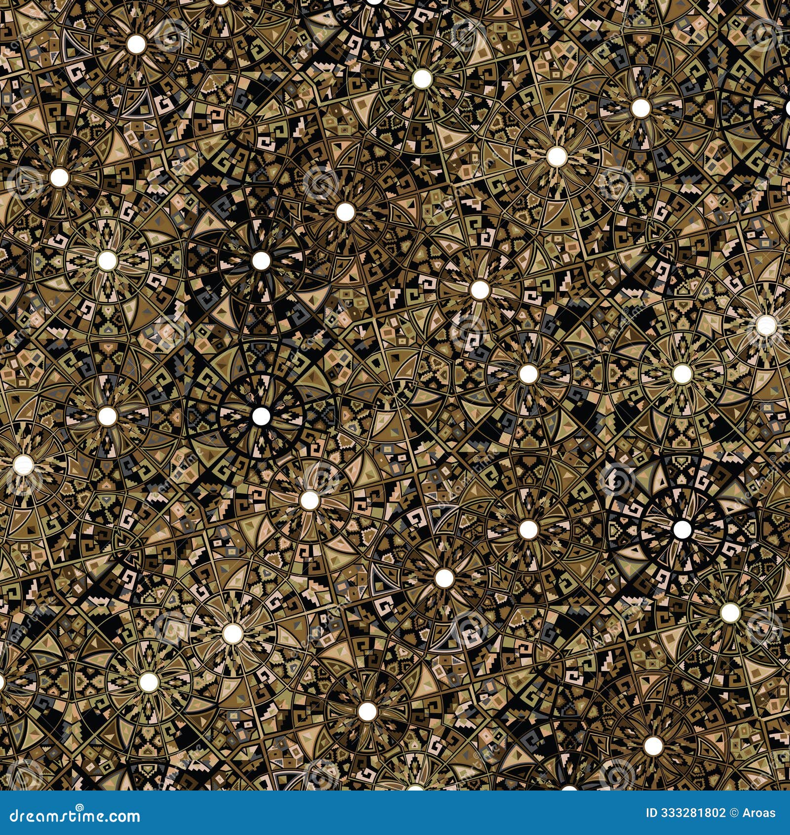 Ancient Colorful Shape Background Illustration Stock Illustration ...