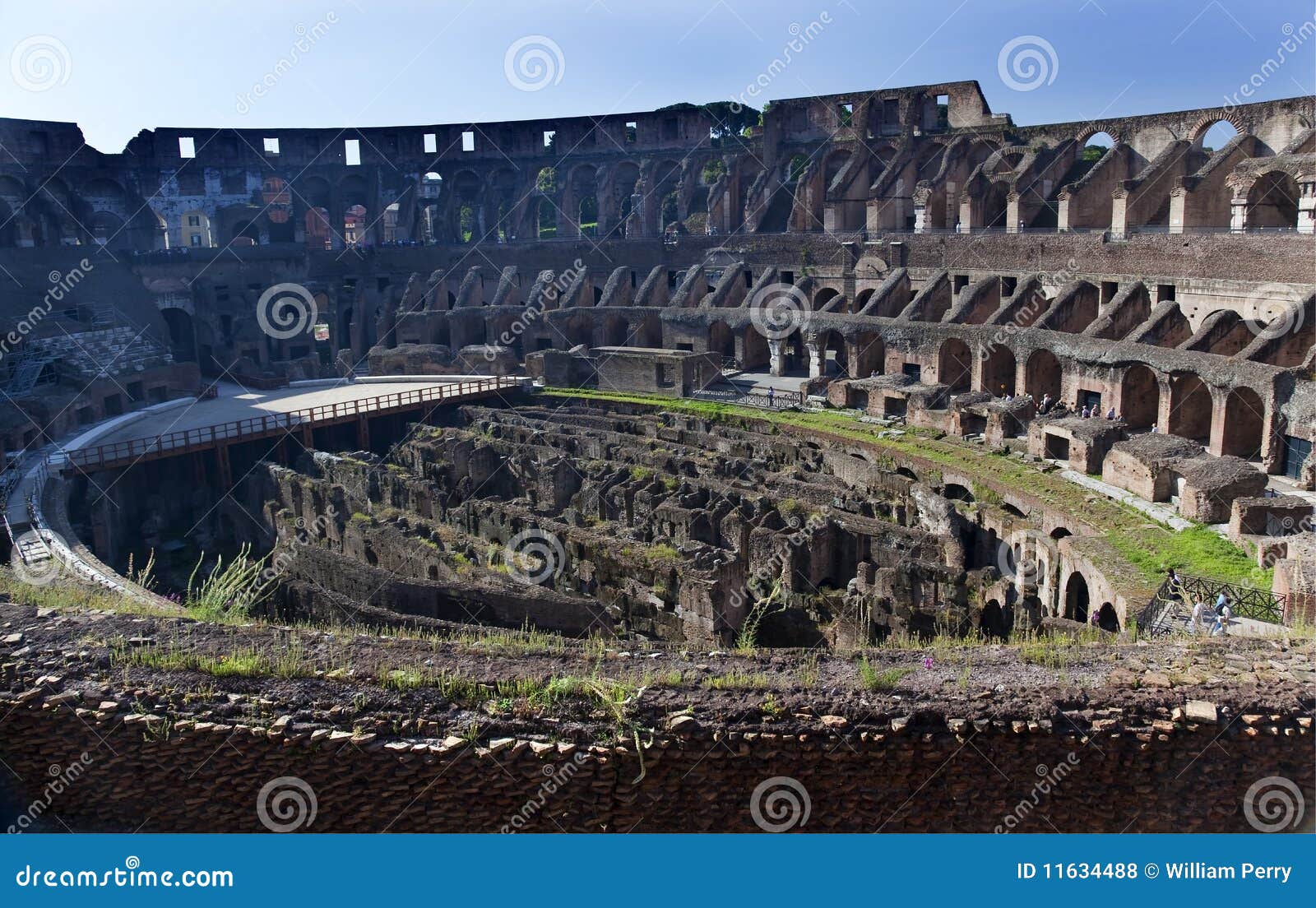 Ancient Colosseum Inside Rome Italy Stock Photo - Image of forum ...