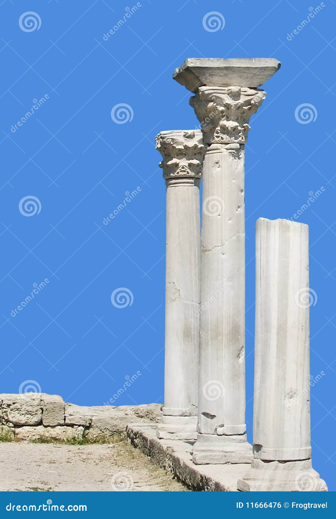 Ancient column stock photo. Image of capital, archeology - 11666476