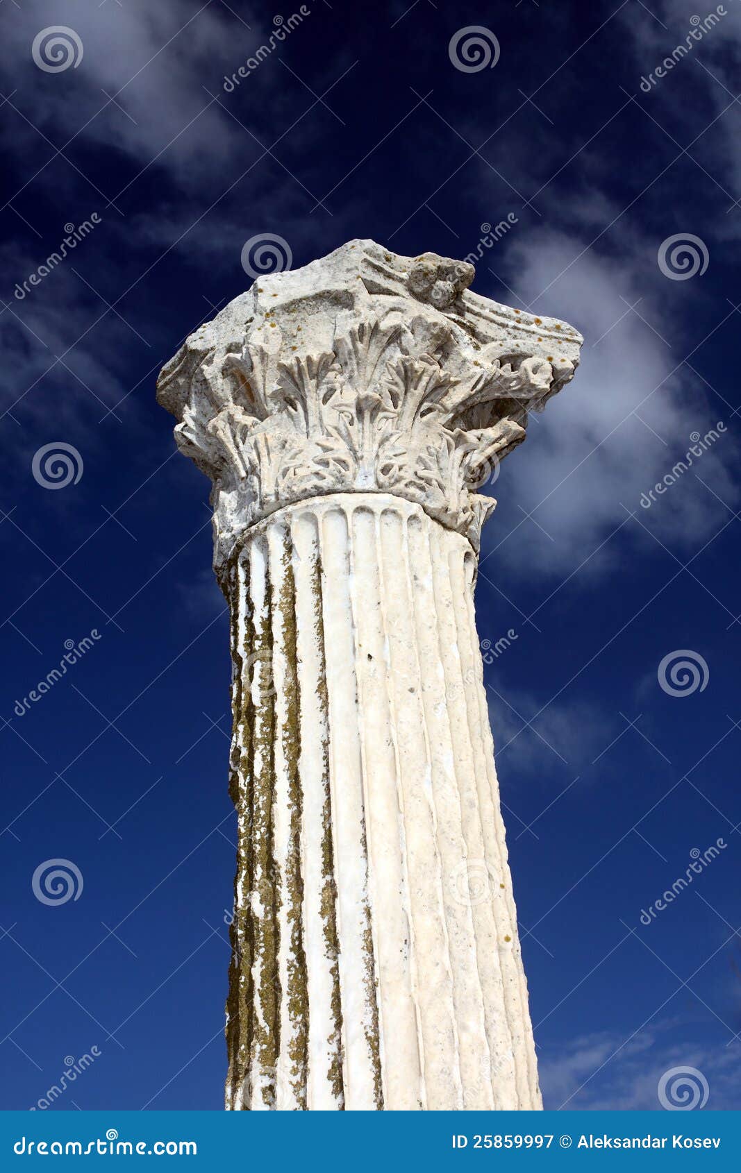 Ancient column stock image. Image of decoration, classic - 25859997