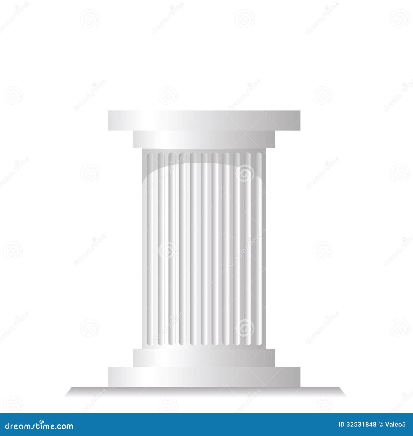 Set Ancient Column, Olives Branch, Greek Trireme, Laurel Wreath ...