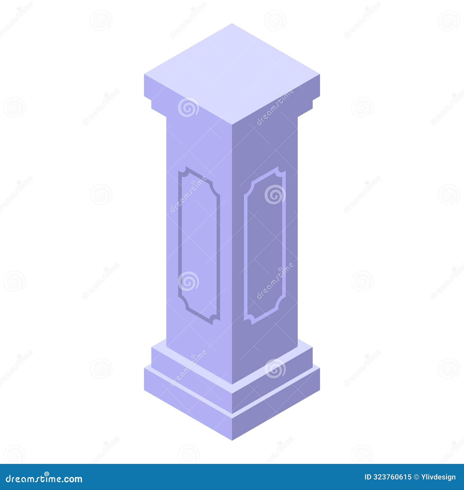 Ancient Column Exhibiting Architectural Style of Classical Era Stock ...