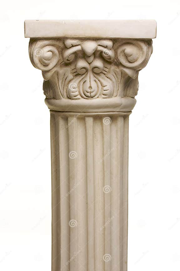 Ancient Column Pillar Replica Stock Photo - Image of classic, legal ...