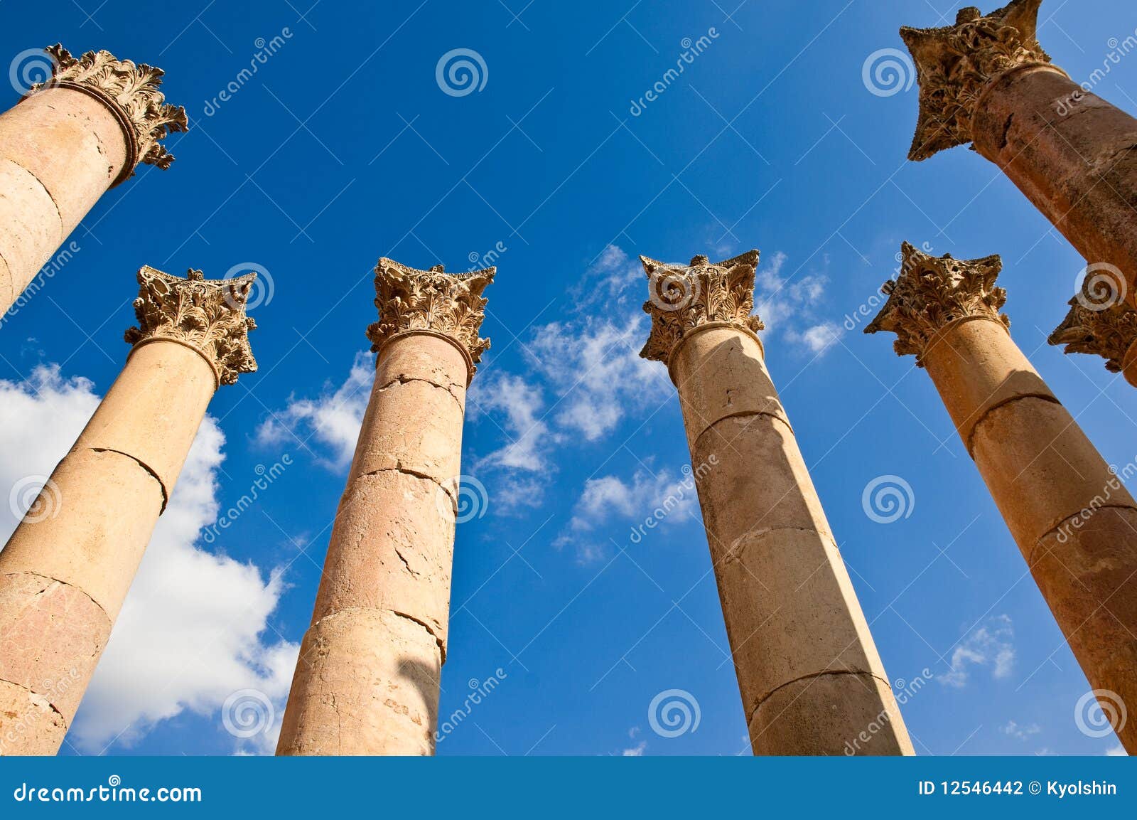 Ancient columns stock photo. Image of historic, ruin - 12546442