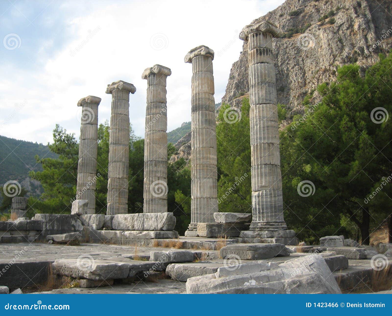 Ancient columns stock photo. Image of medieval, turkey - 1423466