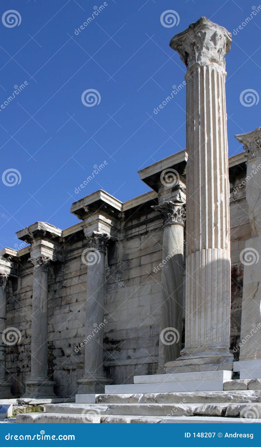 Ancient columns stock image. Image of style, greek, culture - 148207