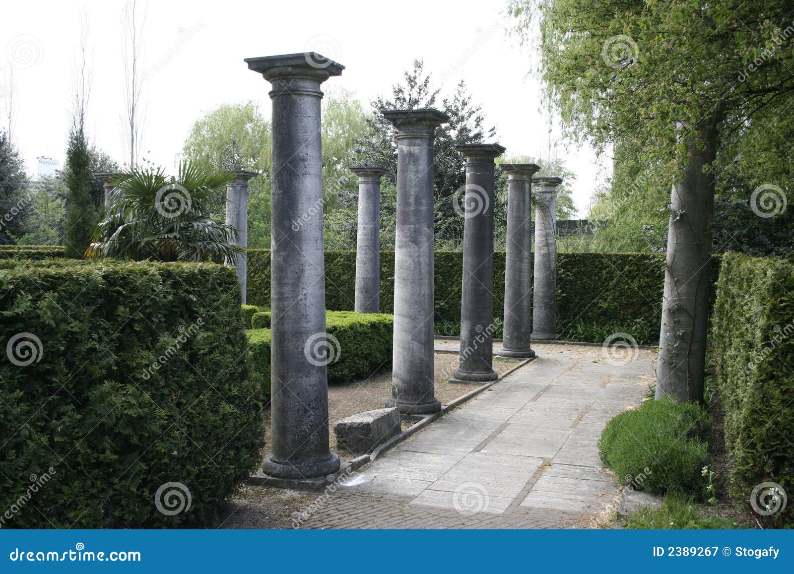 Ancient columns stock image. Image of ancient, park, grass - 2389267