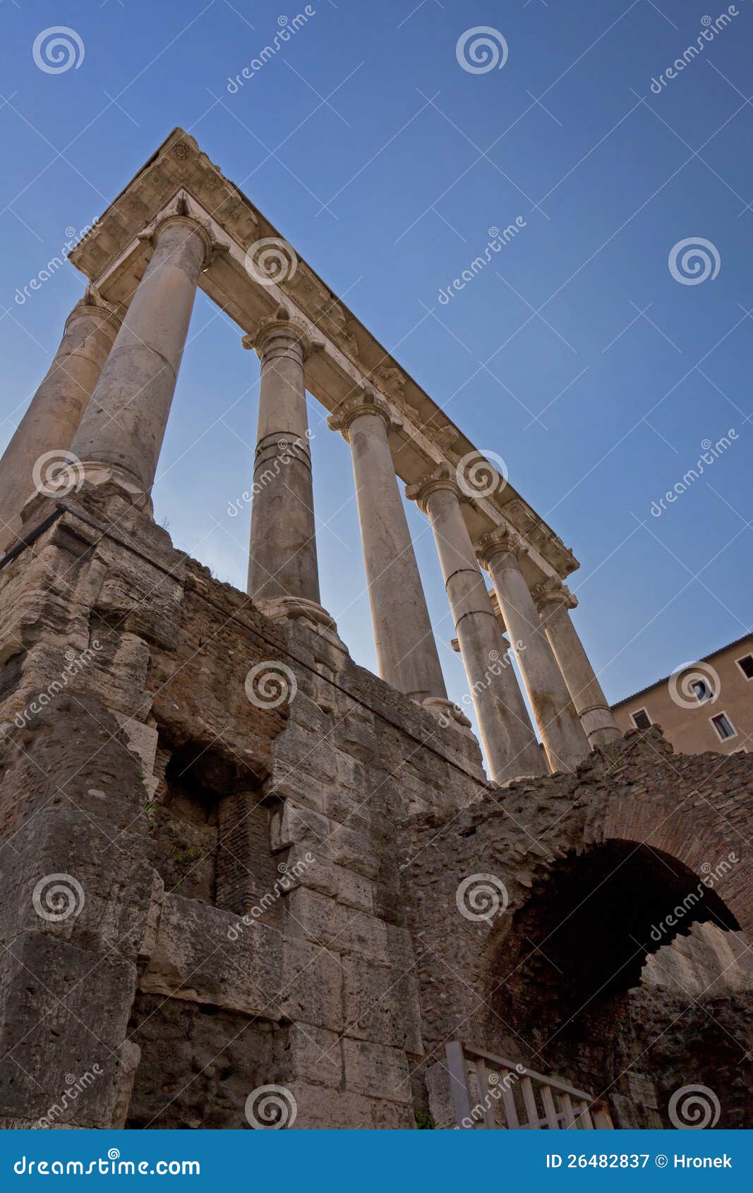 Ancient columns stock image. Image of historic, blue - 26482837