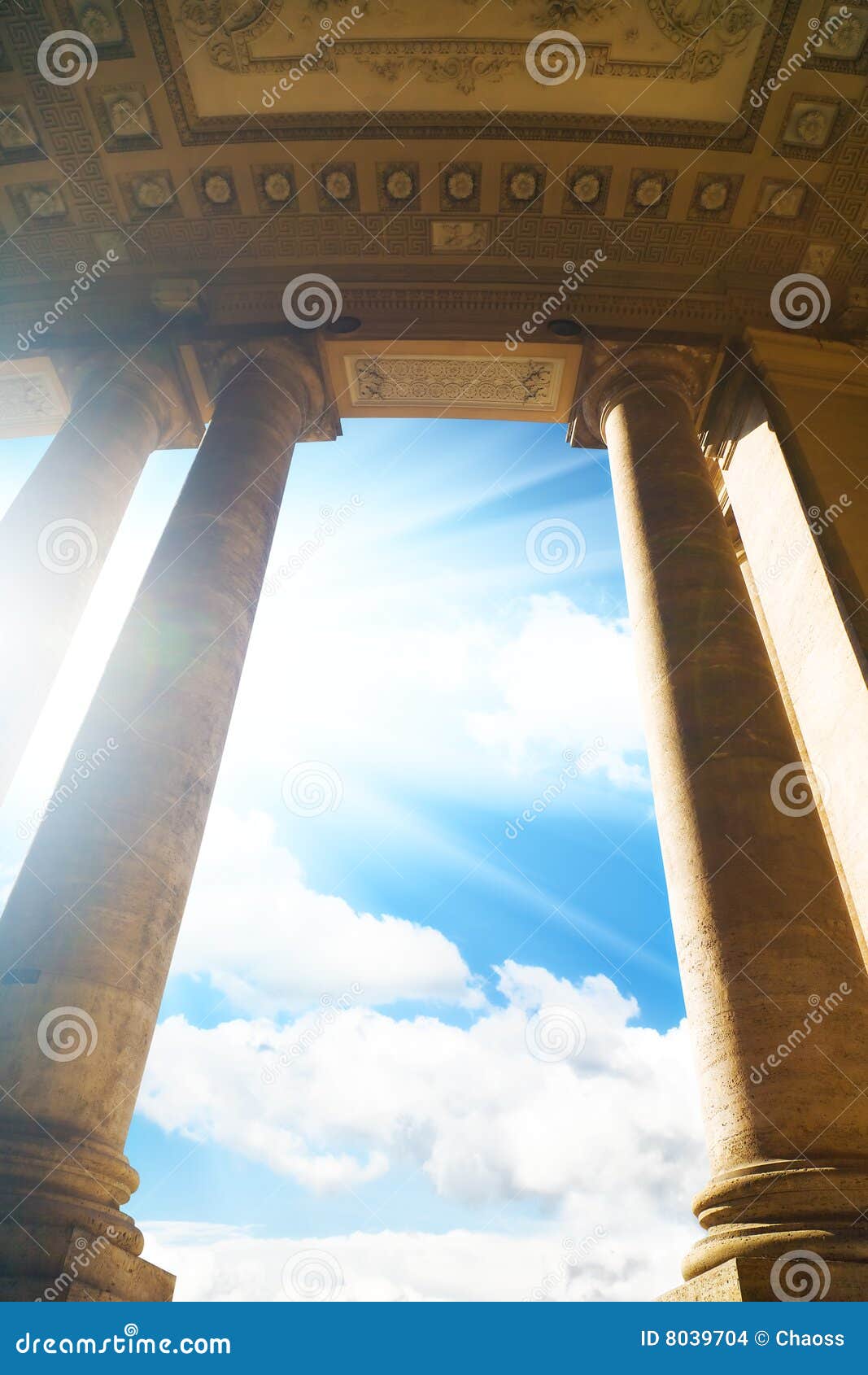 Ancient columns stock photo. Image of italy, bright, saturated - 8039704