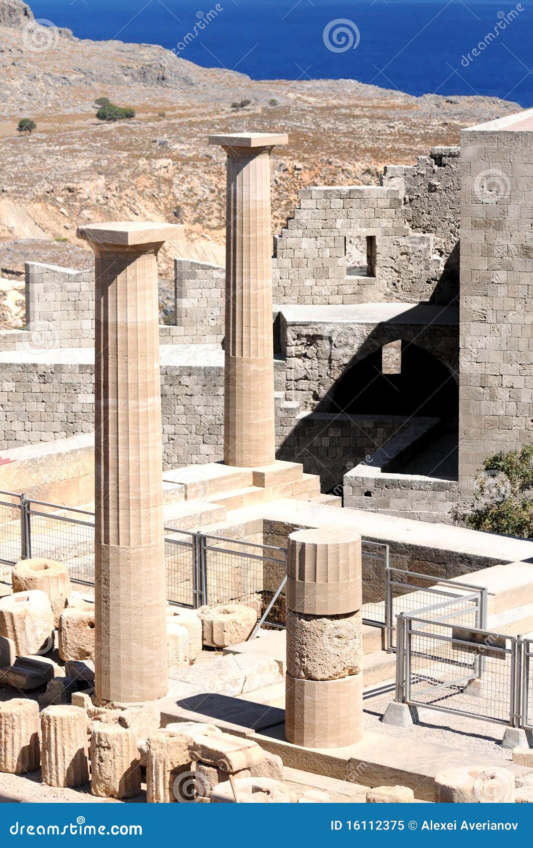 Ancient Columns of Acropolis Stock Image - Image of greece, greek: 16112375