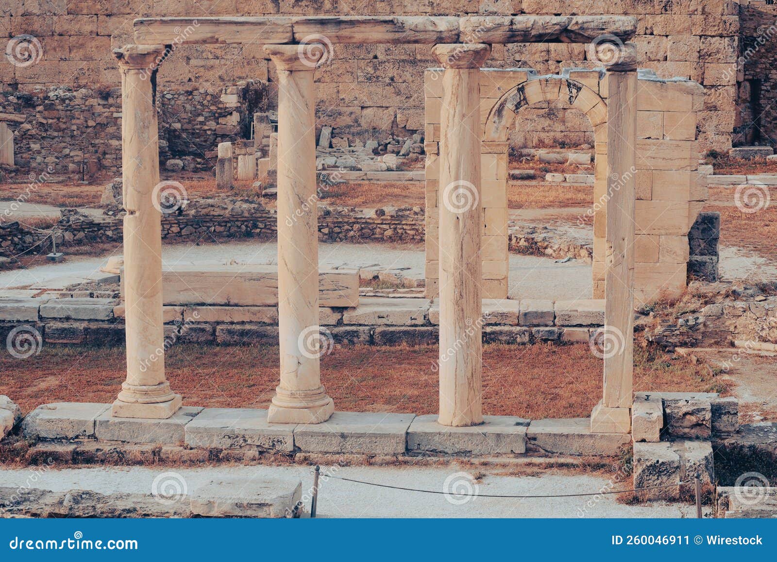Ancient Columns of the Acropolis of Athens, Greece. Stock Image - Image ...