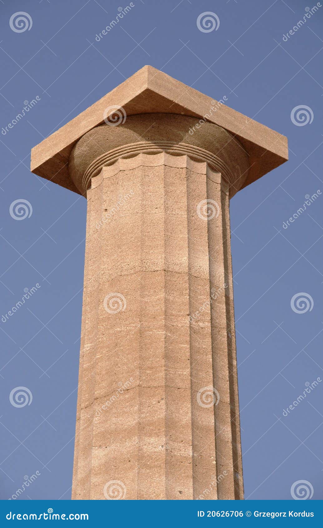 Ancient Columns on Acropolis in Lindos Stock Photo - Image of lindos ...