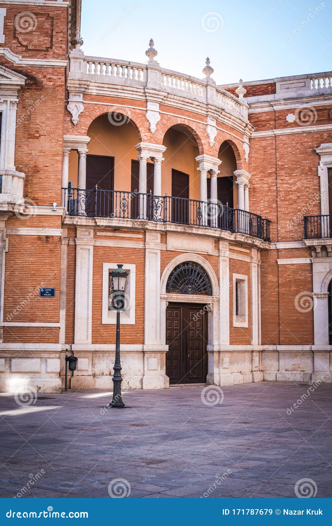 Ancient Columns in Architecture while Traveling through the Streets in ...