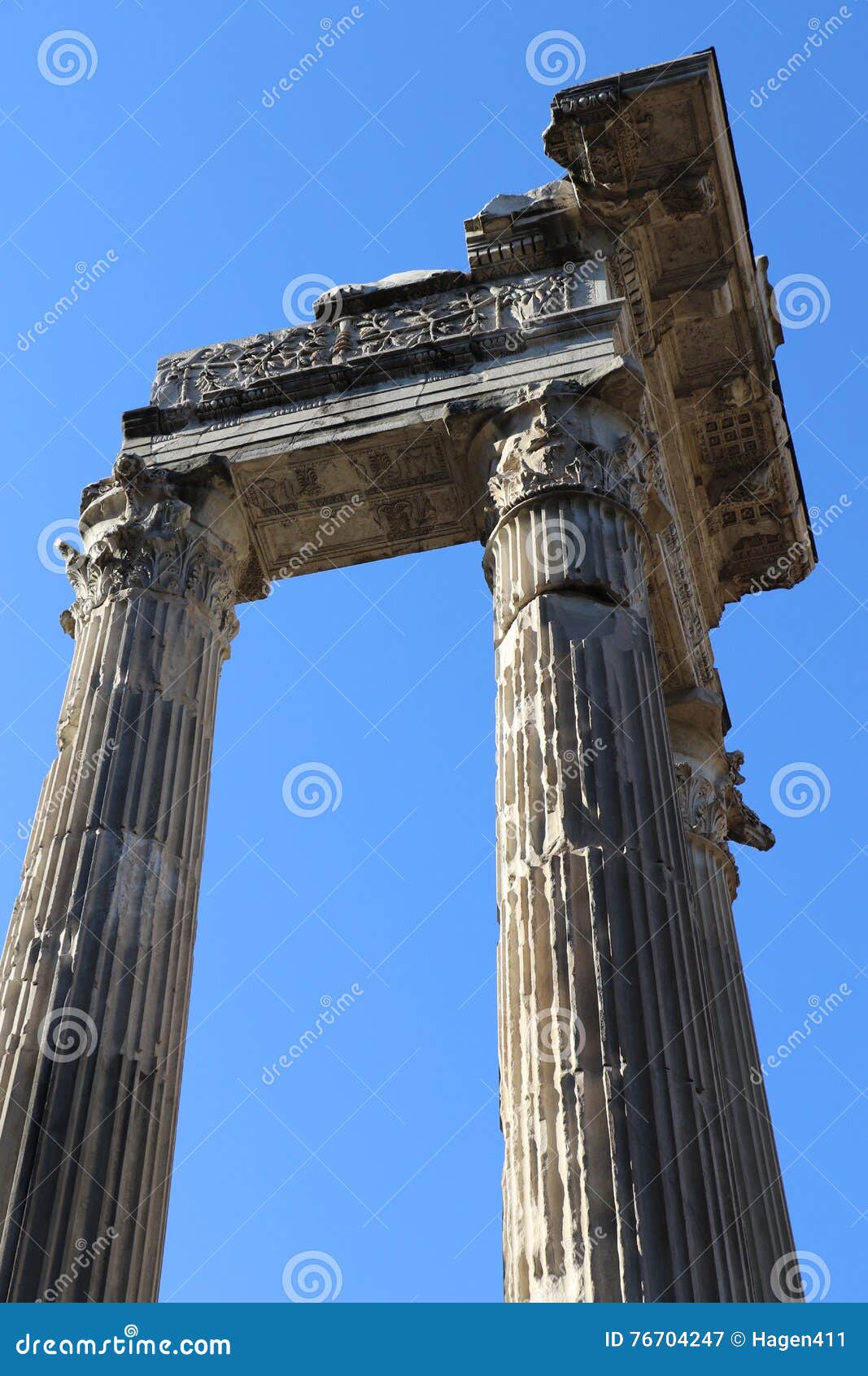 Ancient columns stock image. Image of columns, stadium - 76704247