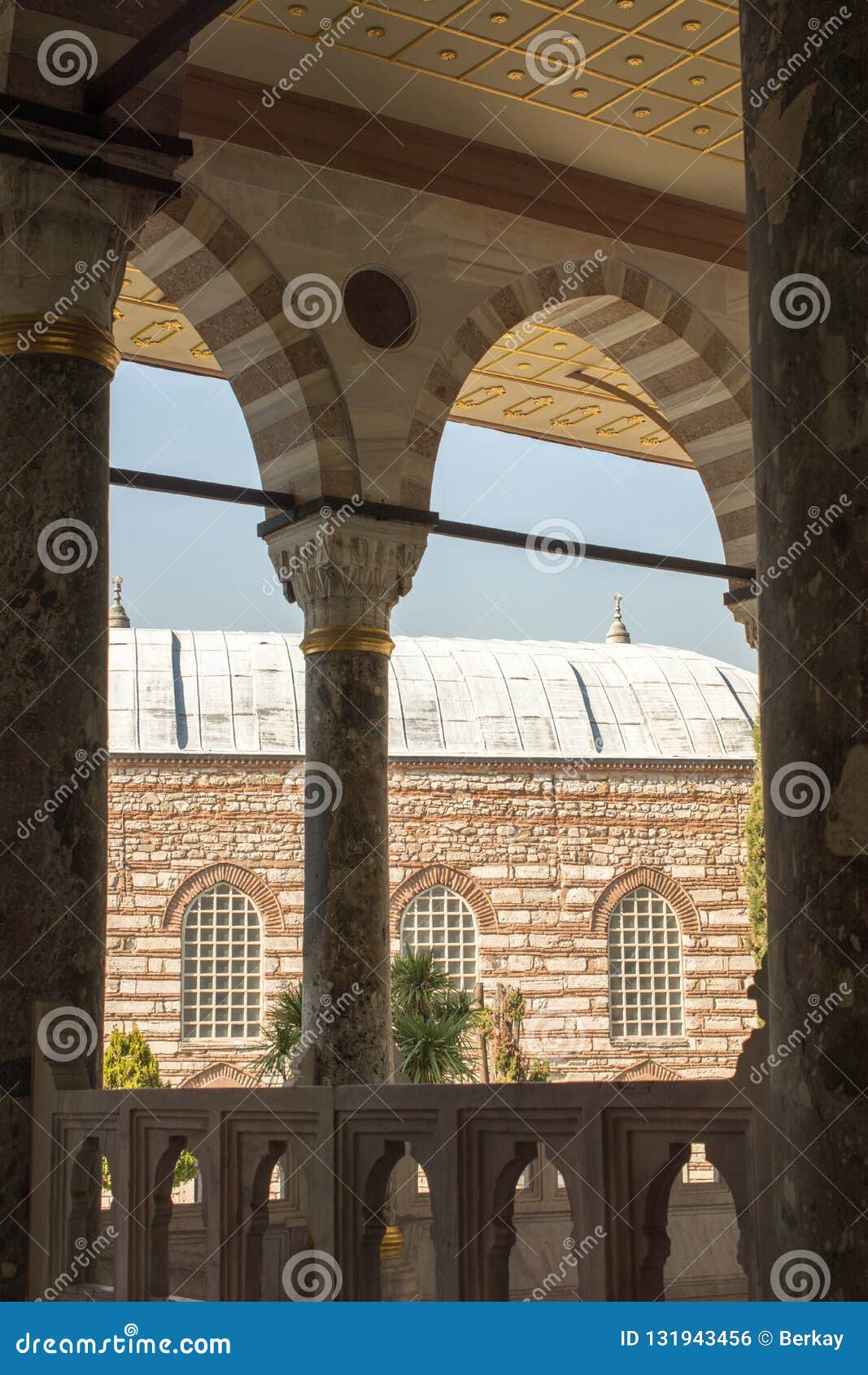 Ancient Columns from Ottoman Times on Display Stock Photo - Image of ...