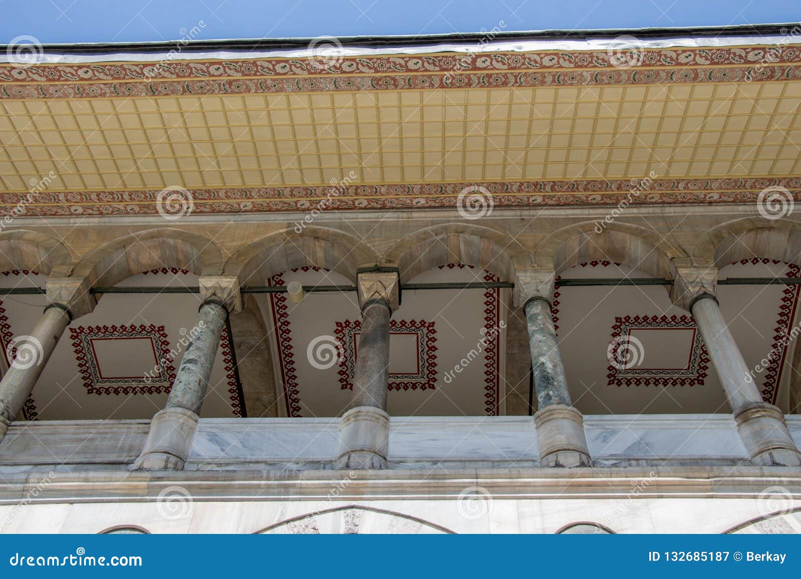 Ancient Columns from Ottoman Times on Display Stock Image - Image of ...