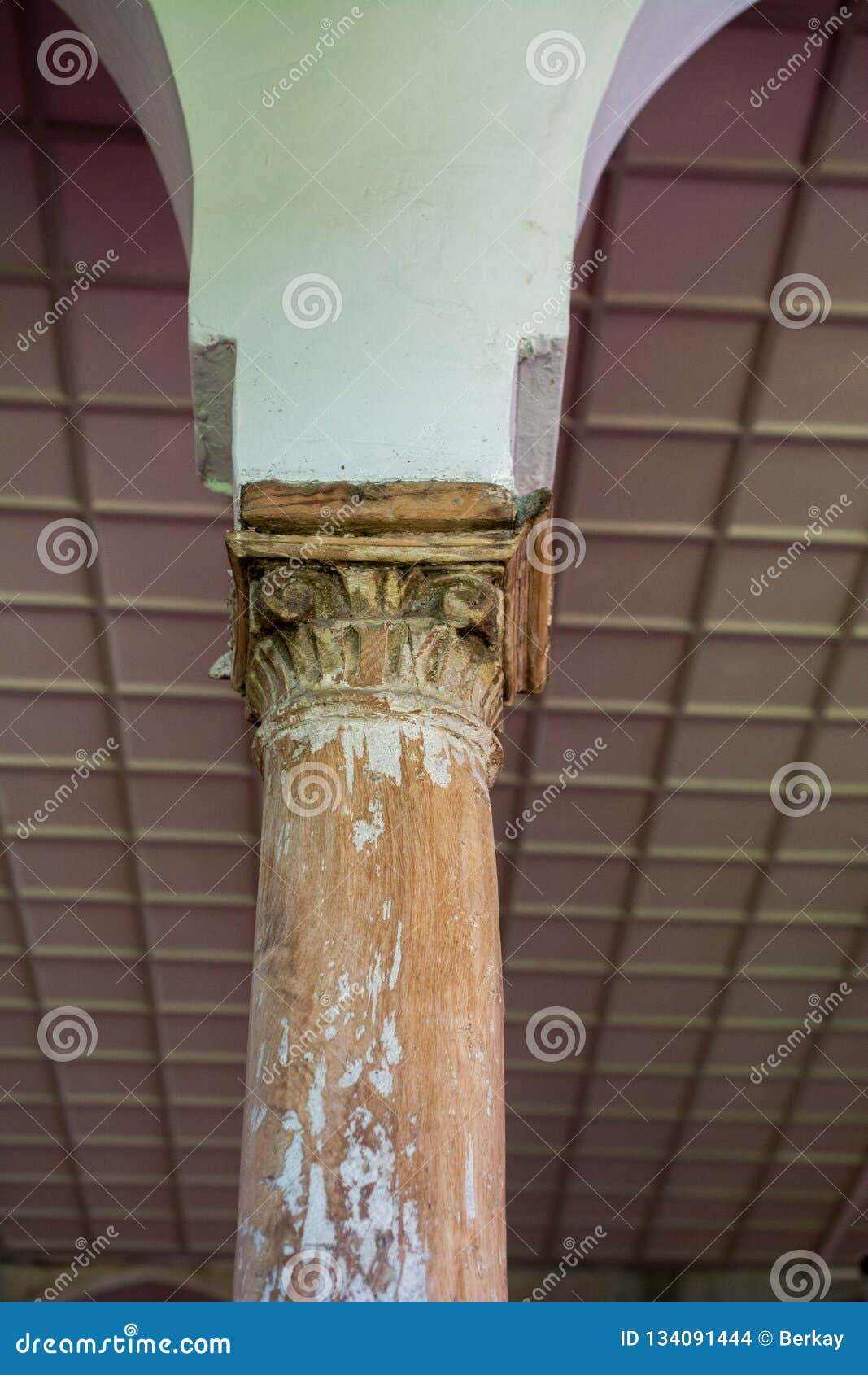 Ancient Columns from Ottoman Times on Display Stock Photo - Image of ...