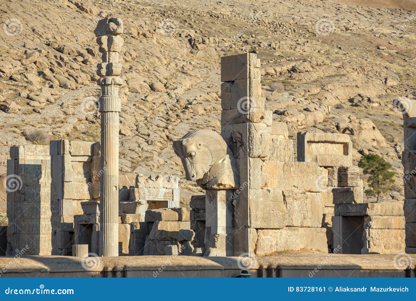 Ancient Columns in Persepolis City Stock Image - Image of gate, history ...