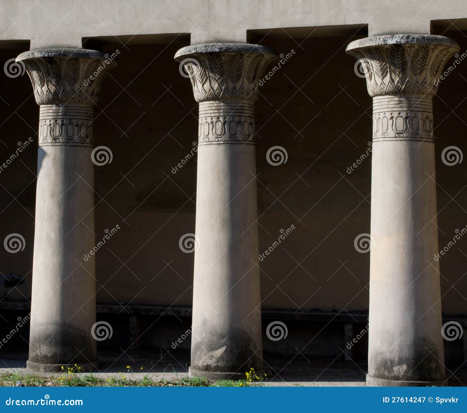 Ancient Columns in Rome, Italy Stock Image - Image of metropolis ...