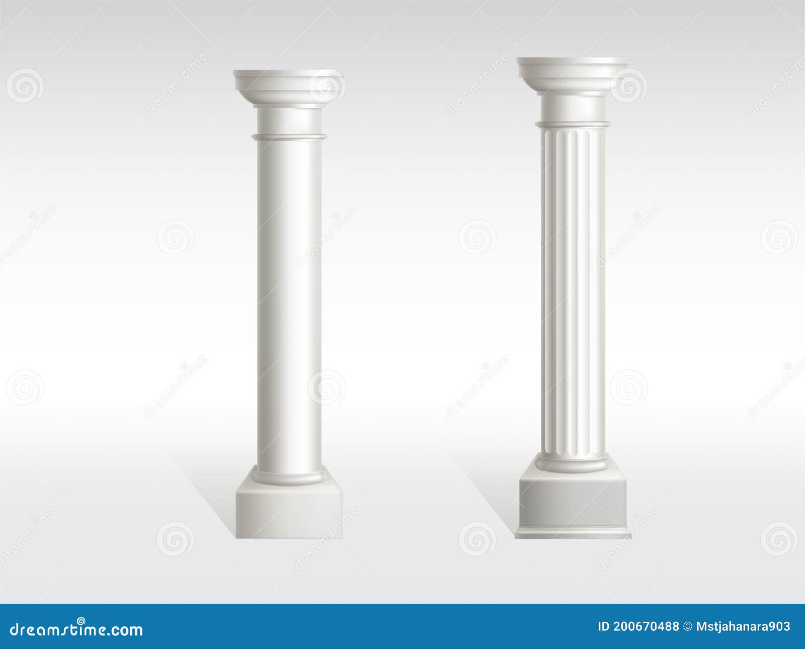 Massive Columns In A Pyramid Of Ancient Egypt Stock Image ...