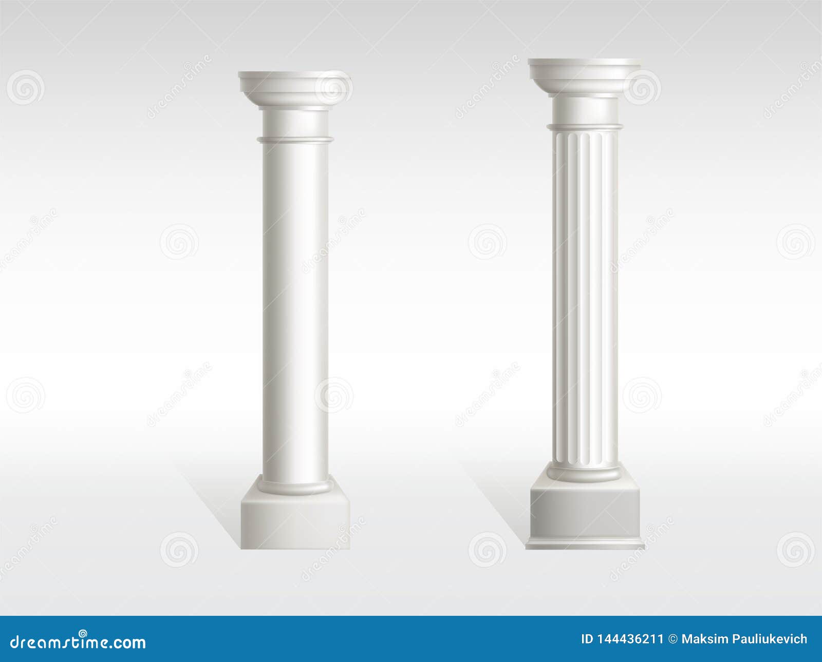 Massive Columns In A Pyramid Of Ancient Egypt Stock Image ...