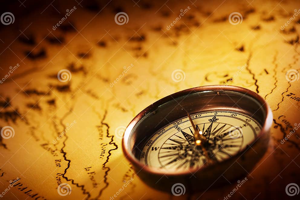 Ancient compass stock image. Image of compass, ethnic - 6594697