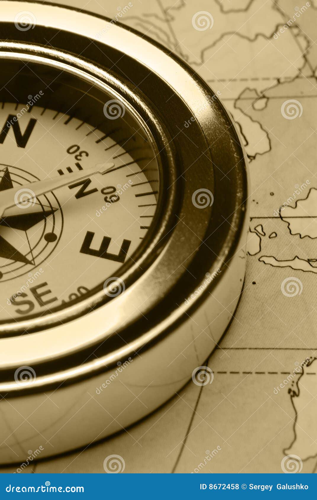 Ancient compass stock photo. Image of latitude, dirty - 8672458