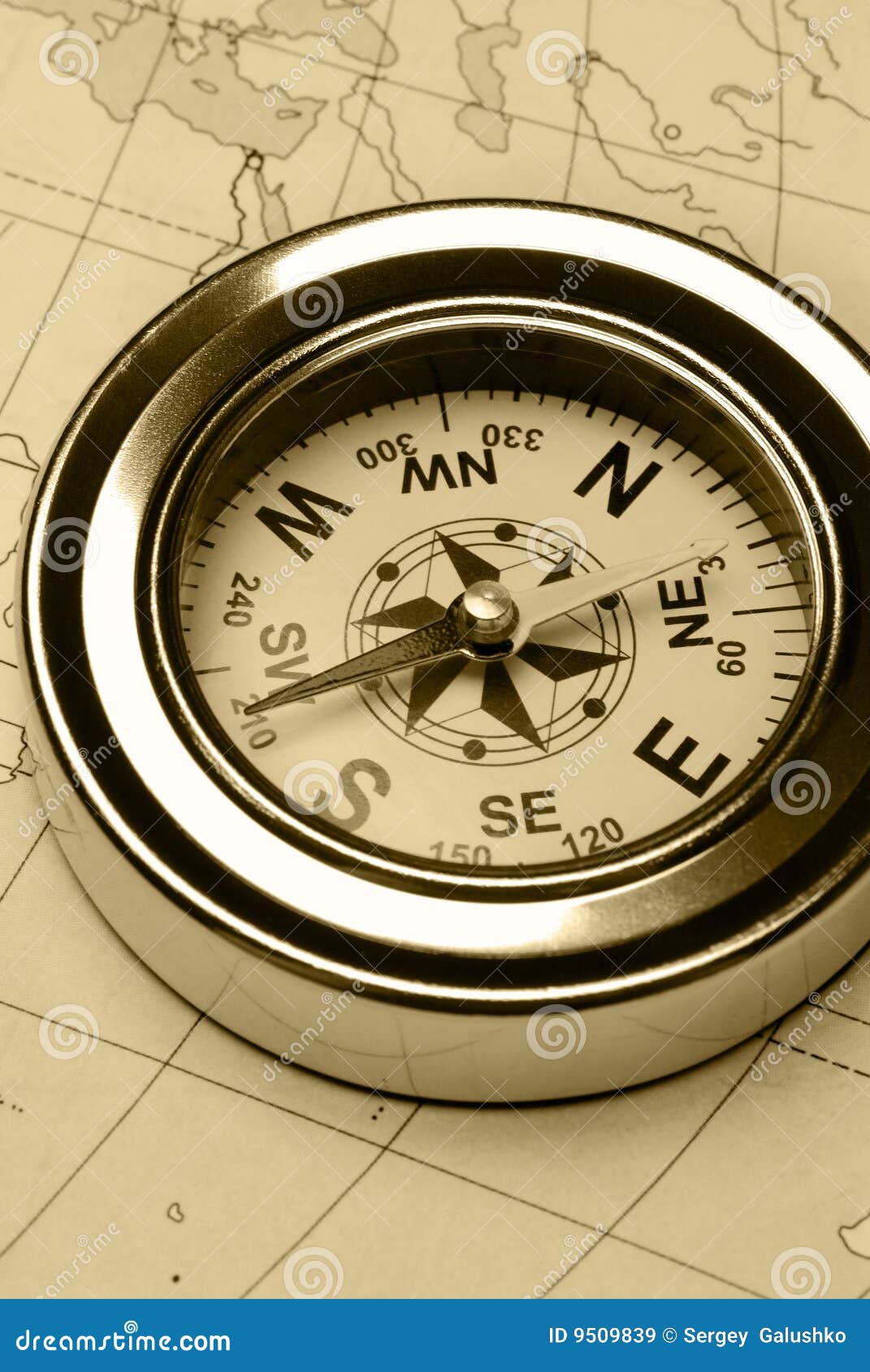 Ancient compass stock image. Image of compass, discovery - 9509839