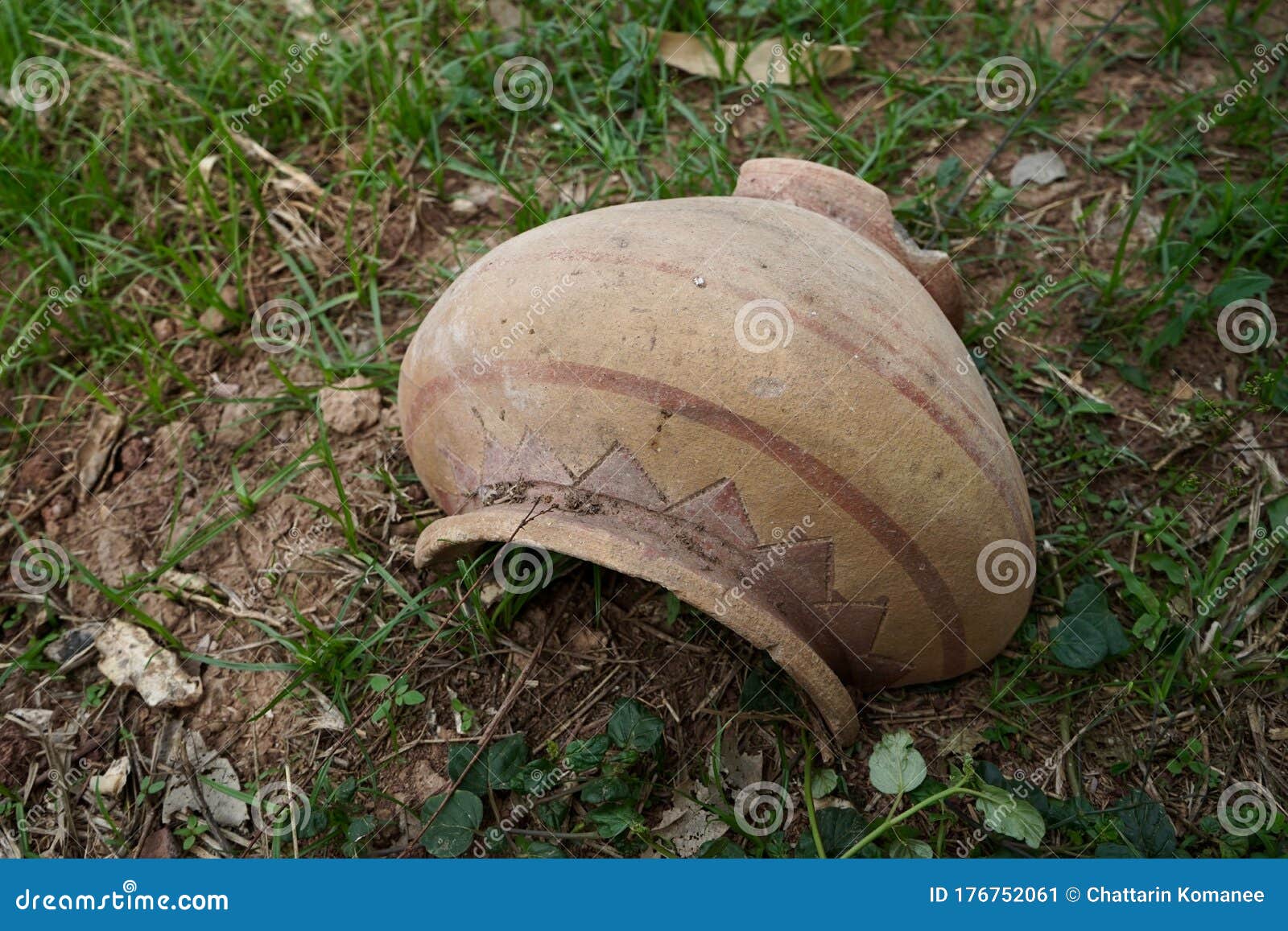Ancient Container in Southeast Asia. Stock Image - Image of history ...