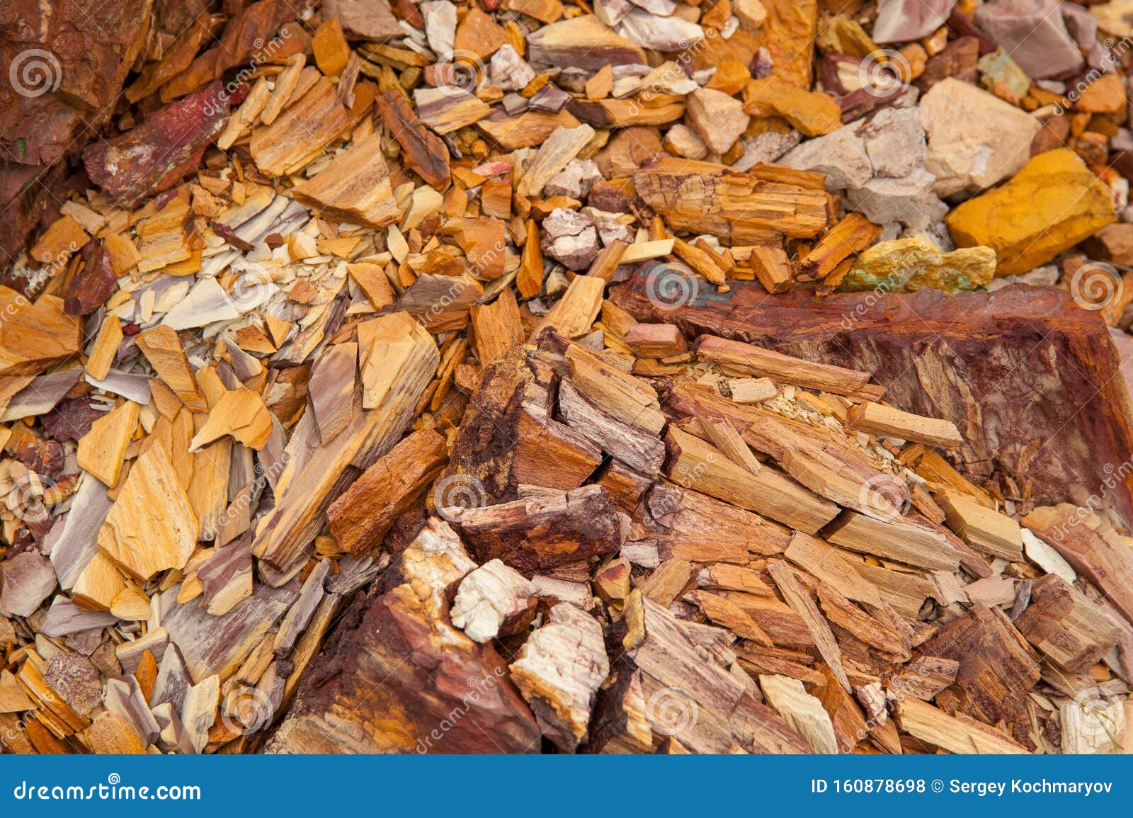 Ancient Copper Deposit. Stones with a High Copper Content. Stock Photo ...