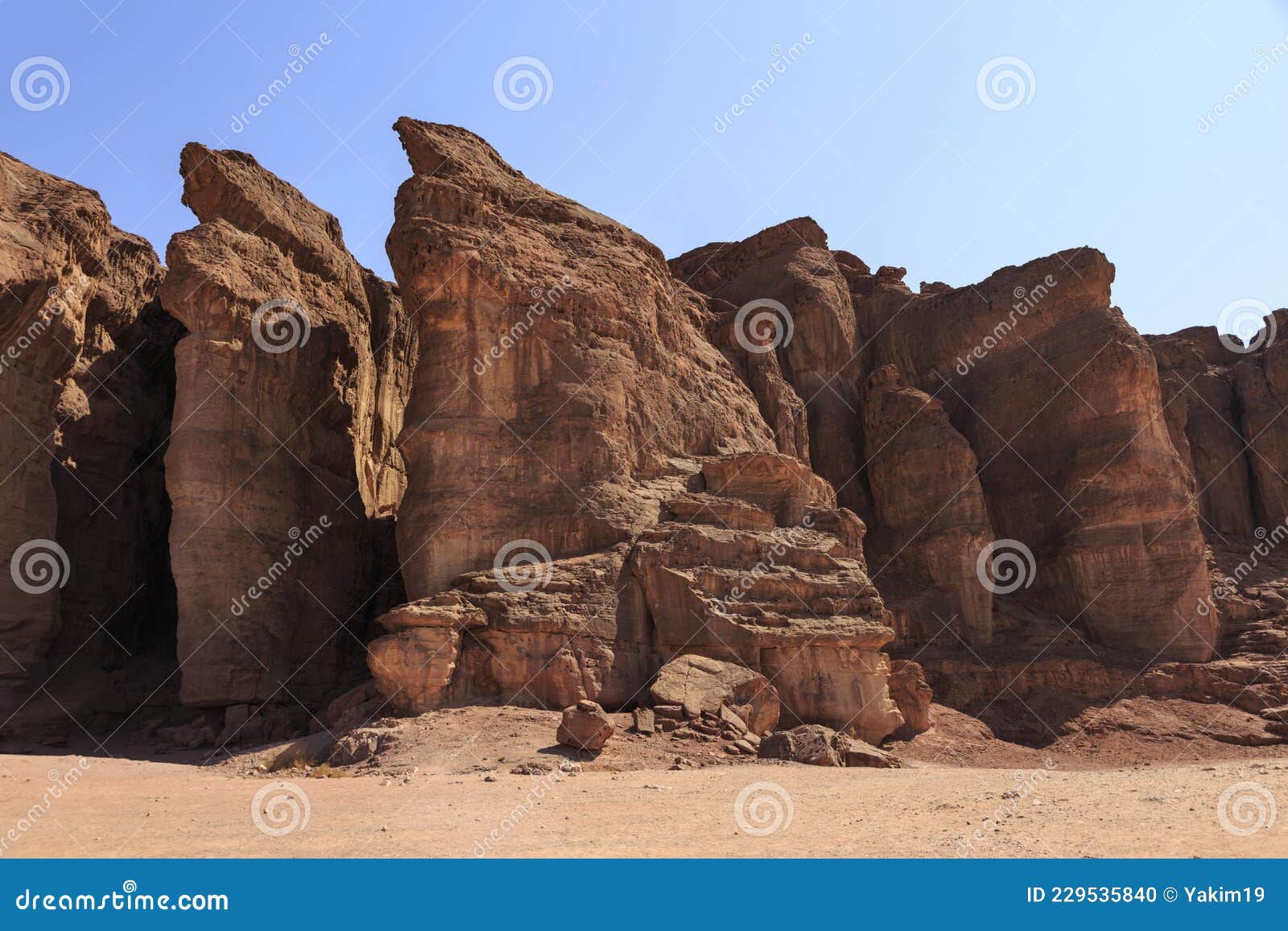 The Ancient Copper Mines of King Solomon Stock Photo - Image of arava ...